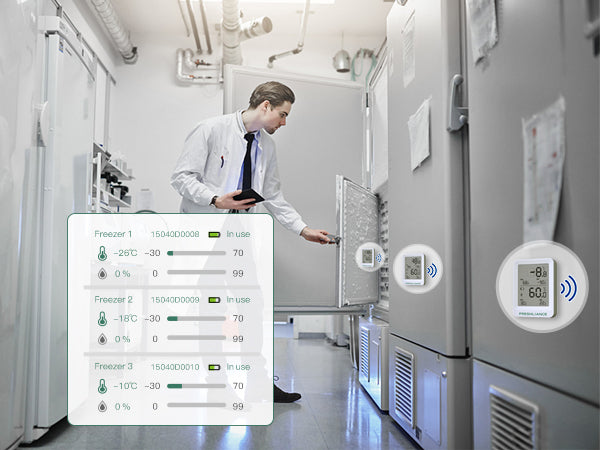 Bluetooth temperature/humidity data logger for laboratory use ...
